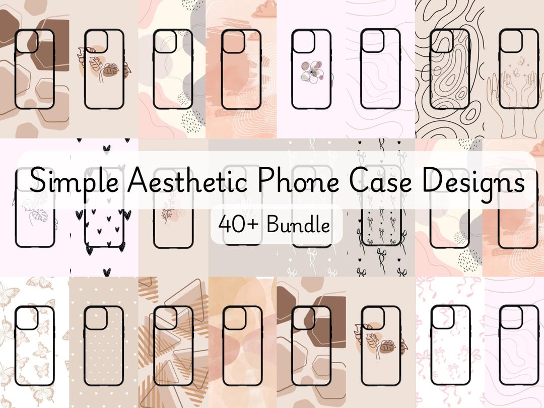 40+ Simple Aesthetic Phone Case Sublimation Design Bundle, Phone Case ...