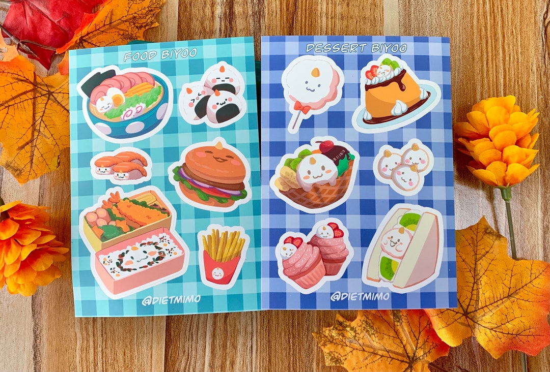 Food & Dessert Biyoo Sticker Sheets - Etsy