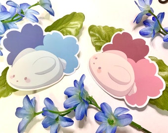 Funny Bunny Vinyl Stickers Die-cut Glossy Vinyl Sticker 3 - Etsy