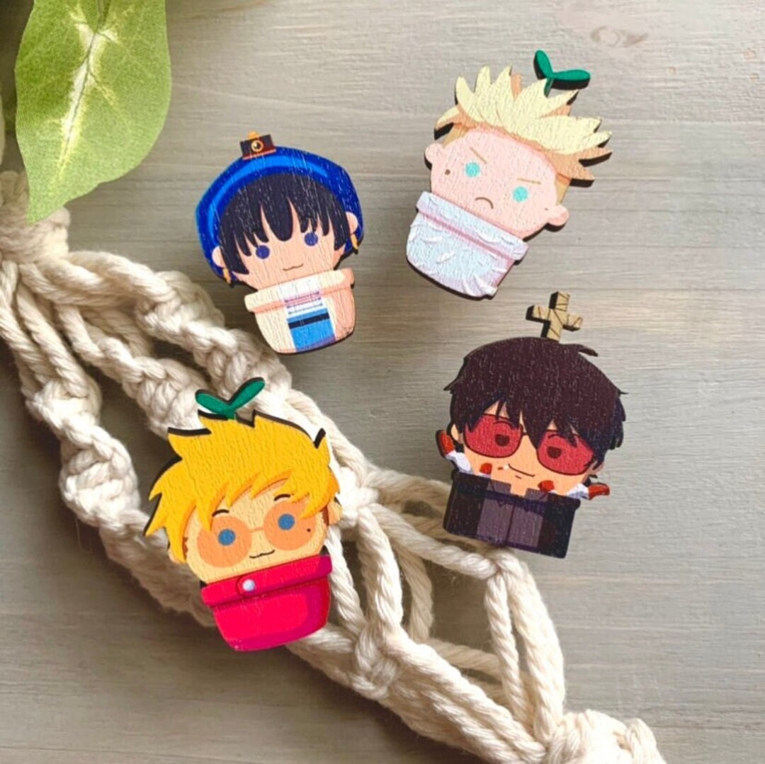 Baby Sprout and Friends Wooden Pins - Etsy