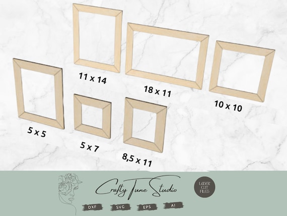 Picture Frame Laser Cut File Photo Frame Glowforge Project - Etsy