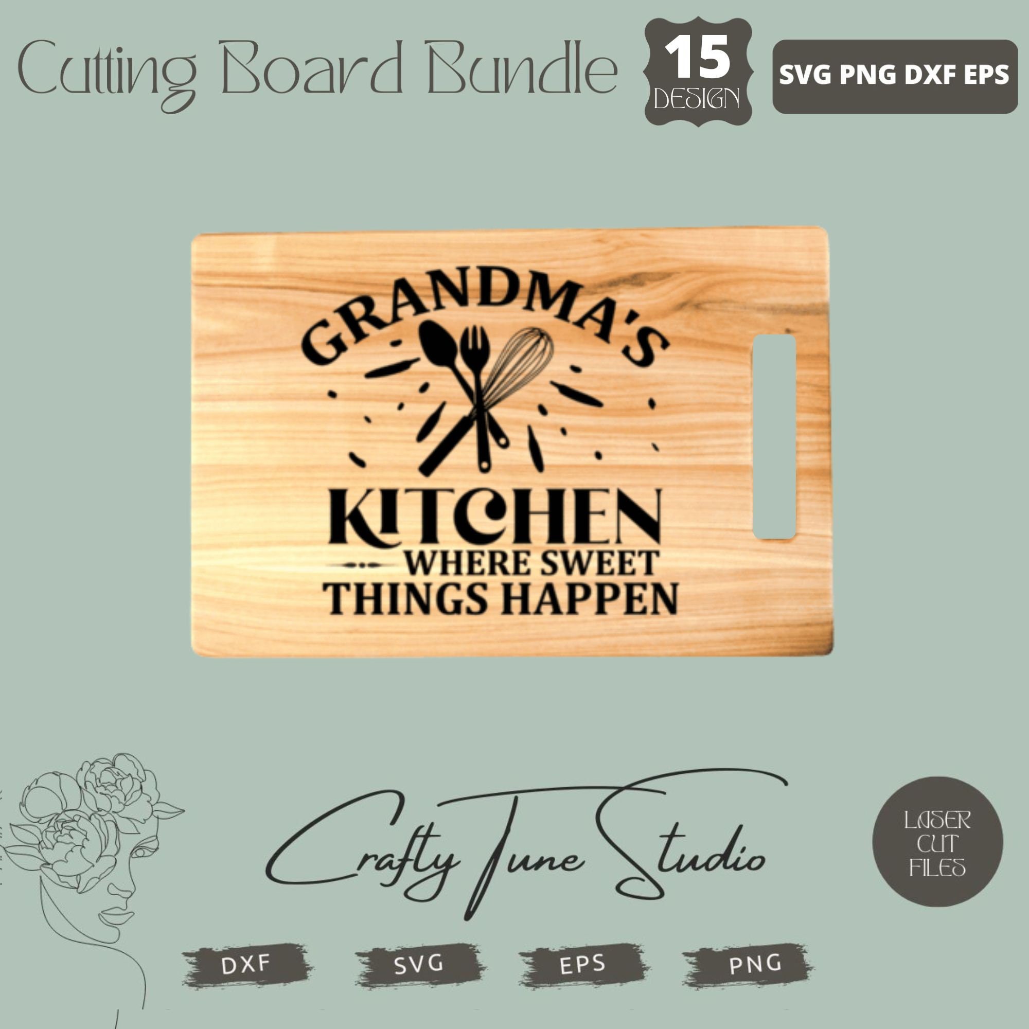 Cutting Board Chef Svg Laser Cut File cutting Board Svg - Etsy