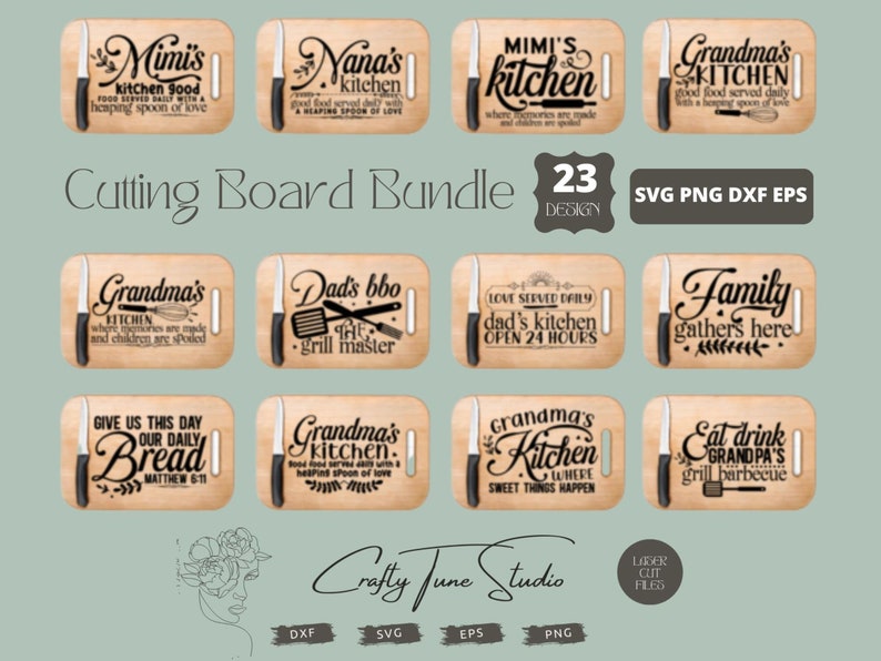 Cutting Board Svg Laser Cut File - Chef Svg Glowforge Project - Busy ...