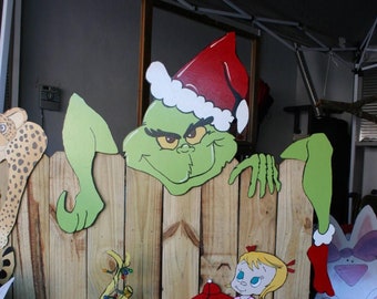 Christmas Fence Peeker - Etsy