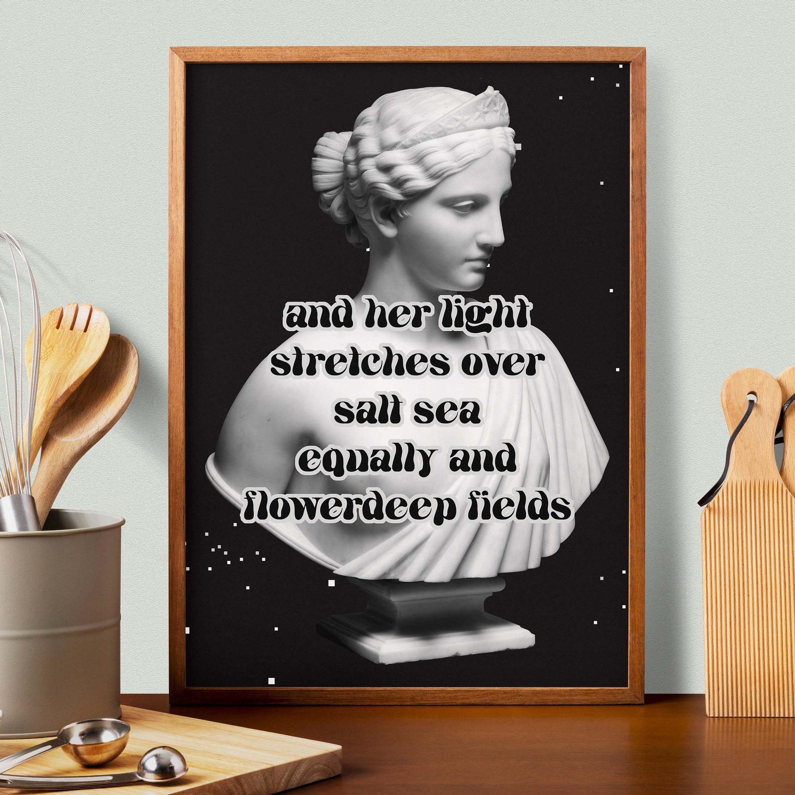 PRINTABLE Art Print, Sappho Poem Quote | Black Minimalist Lesbian ...