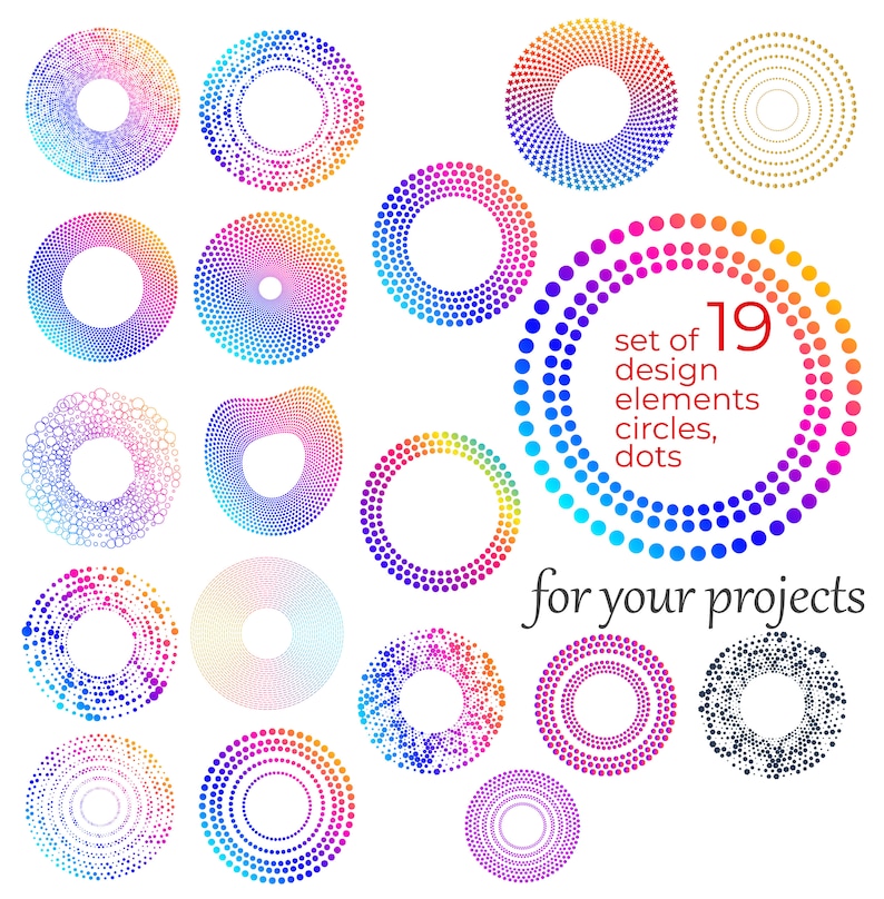 Circle Design of Dots, Stars. Design Frame, Border. Round Frame ,vector ...