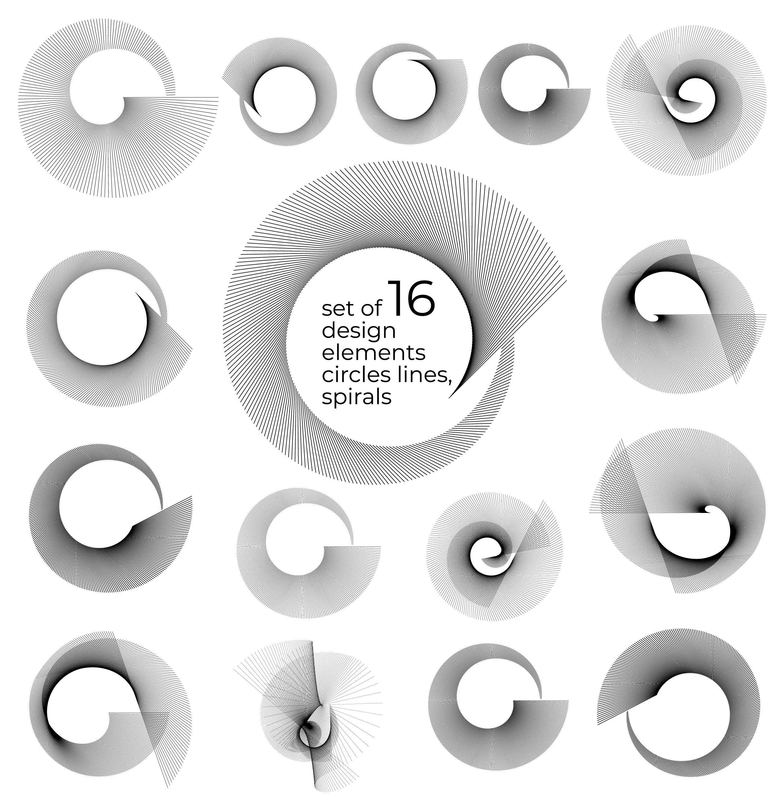 Circle Design. Circle Colorful Wave Lines. Circle Name Frame, Border ...