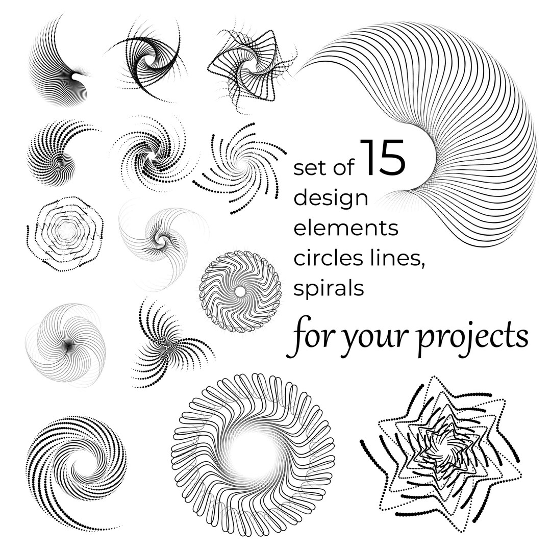Spirals, Stars Lines. Spirals Name Frame, Vector. Template for Text Eps ...
