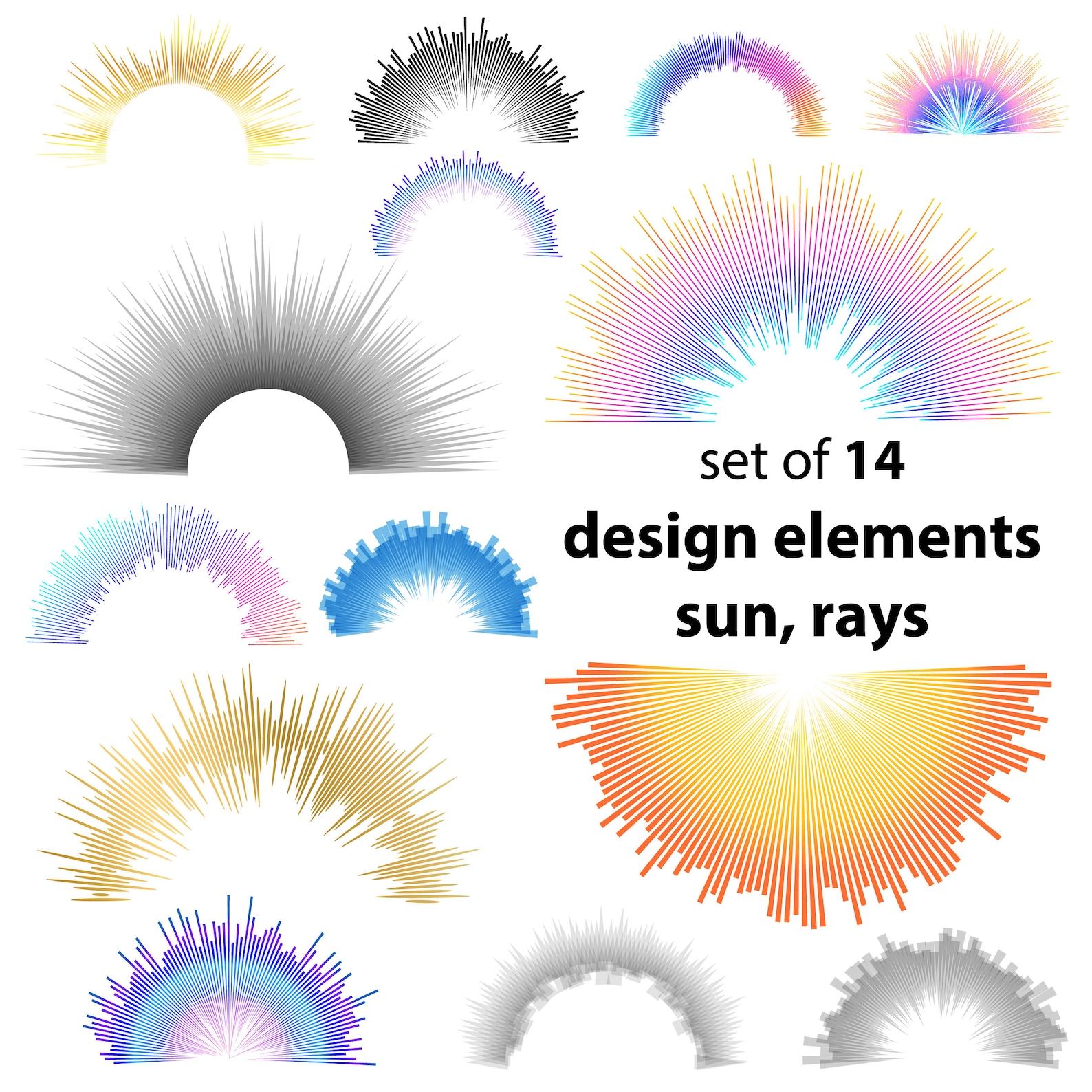 Rays in a Circle Design Element. Circle Name Frame. EPS, SVG. Sun ...