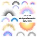 Rays in a Circle Design Element. Circle Name Frame. EPS, SVG. Sun ...