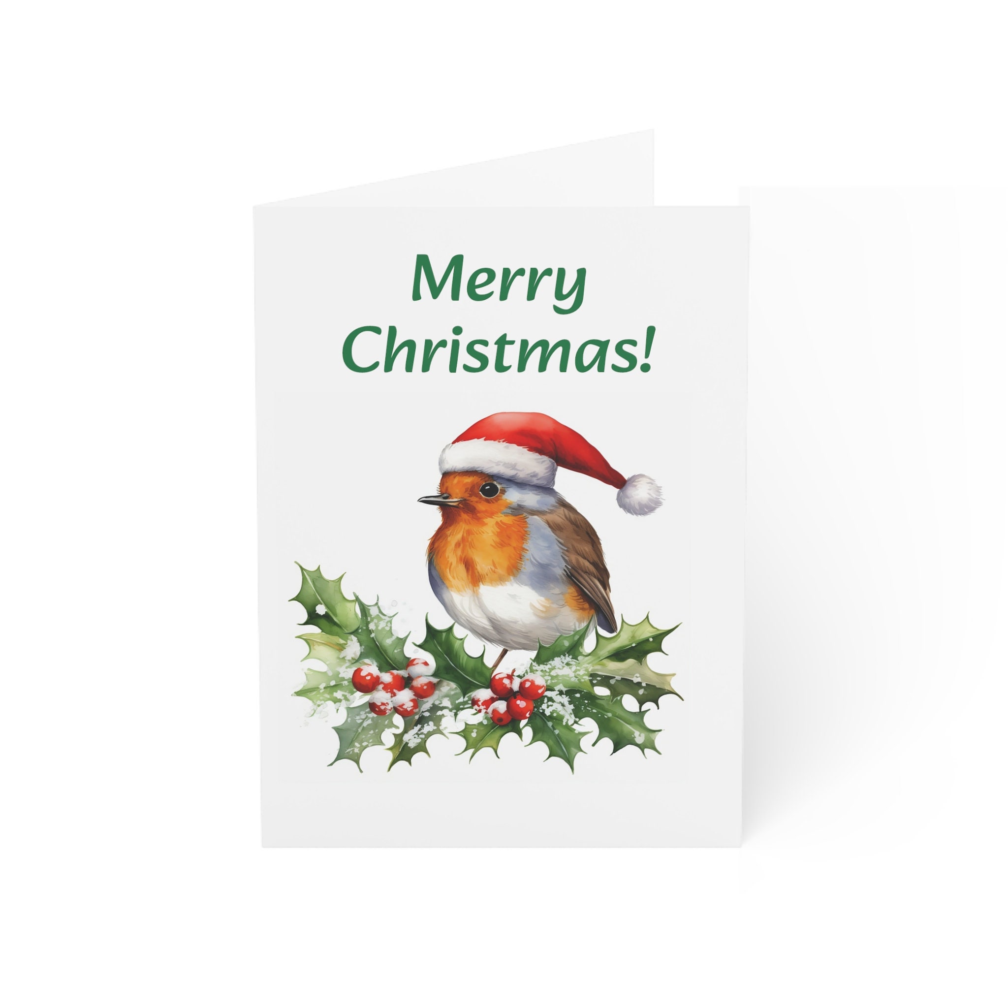 Watercolor Christmas Bird Clipart, Cute Holiday Bird Art, Digital Bird ...