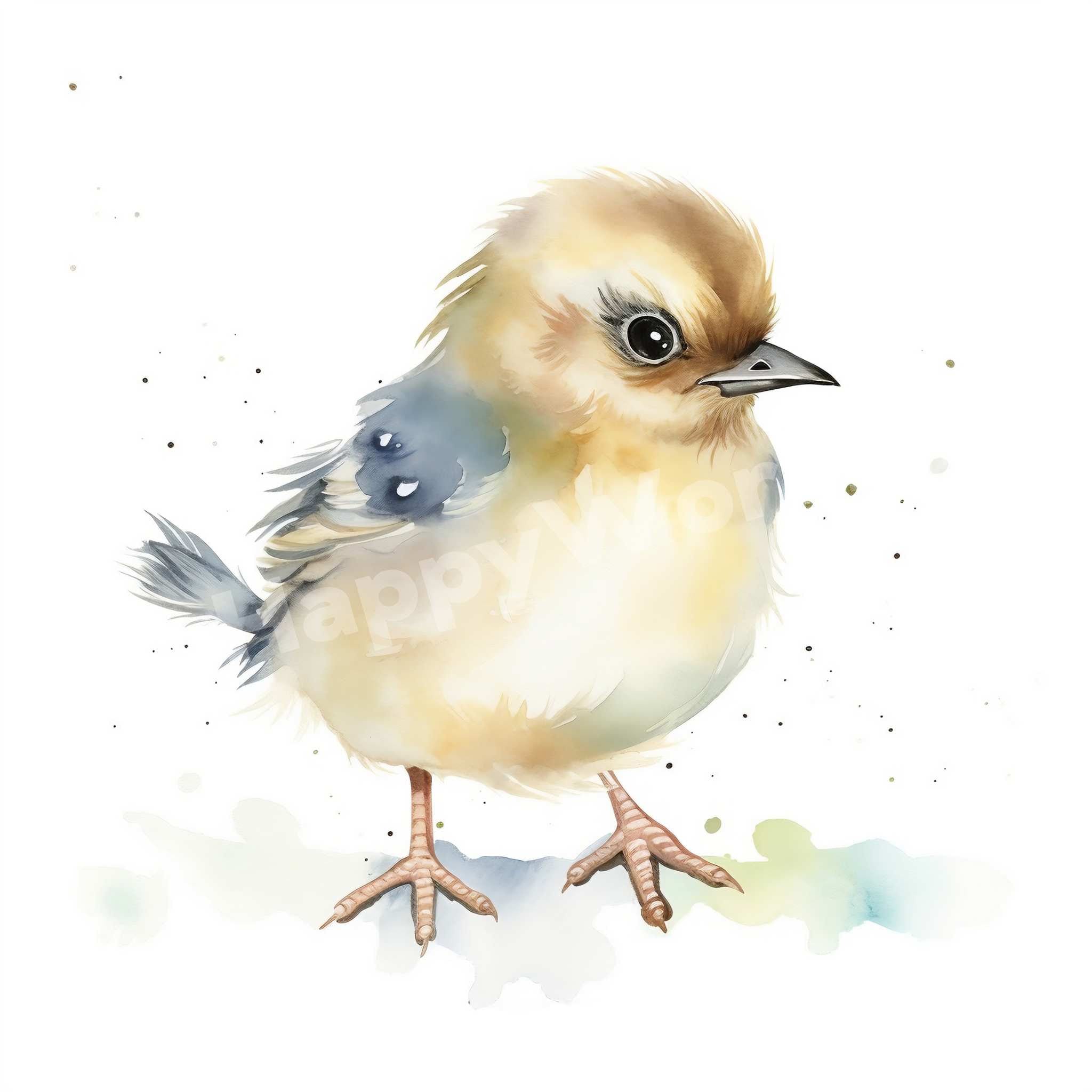 Set of 10 Cute Baby Bird Clipart - High Quality Jpgs - Clipart Birds ...