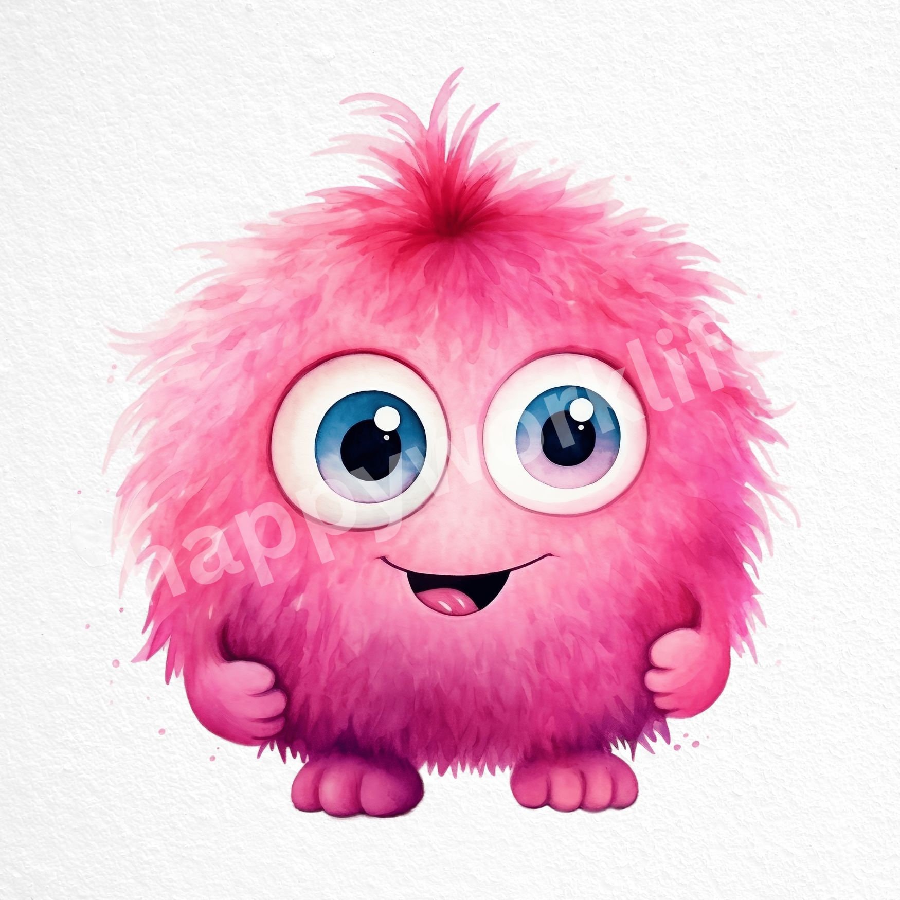 Frightfully Fun Monsters Clipart Bundle - Cute Monster Clipart, Kawaii ...