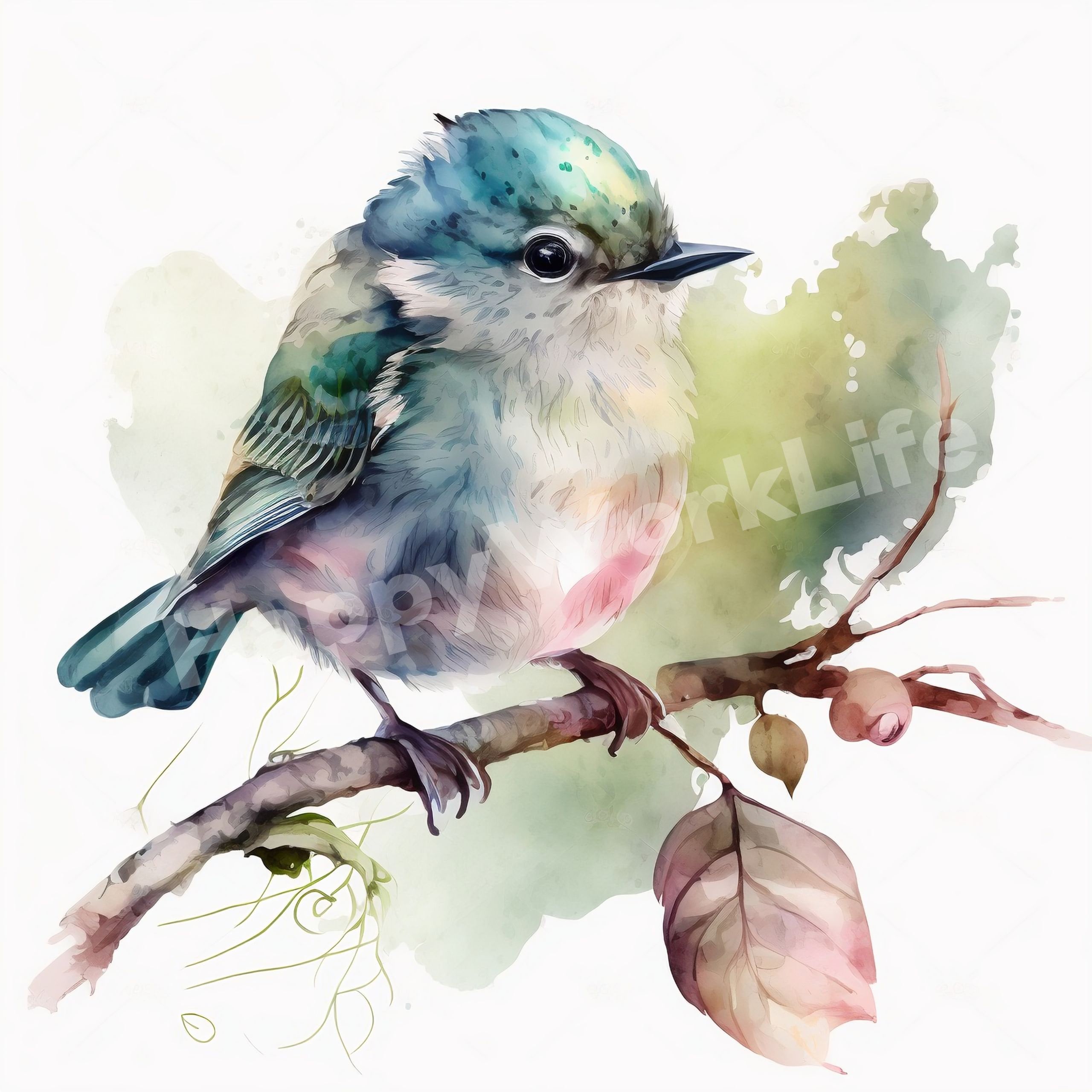 Watercolor Bird Clip Art Bundle: 10 High Quality Jpg's - Etsy