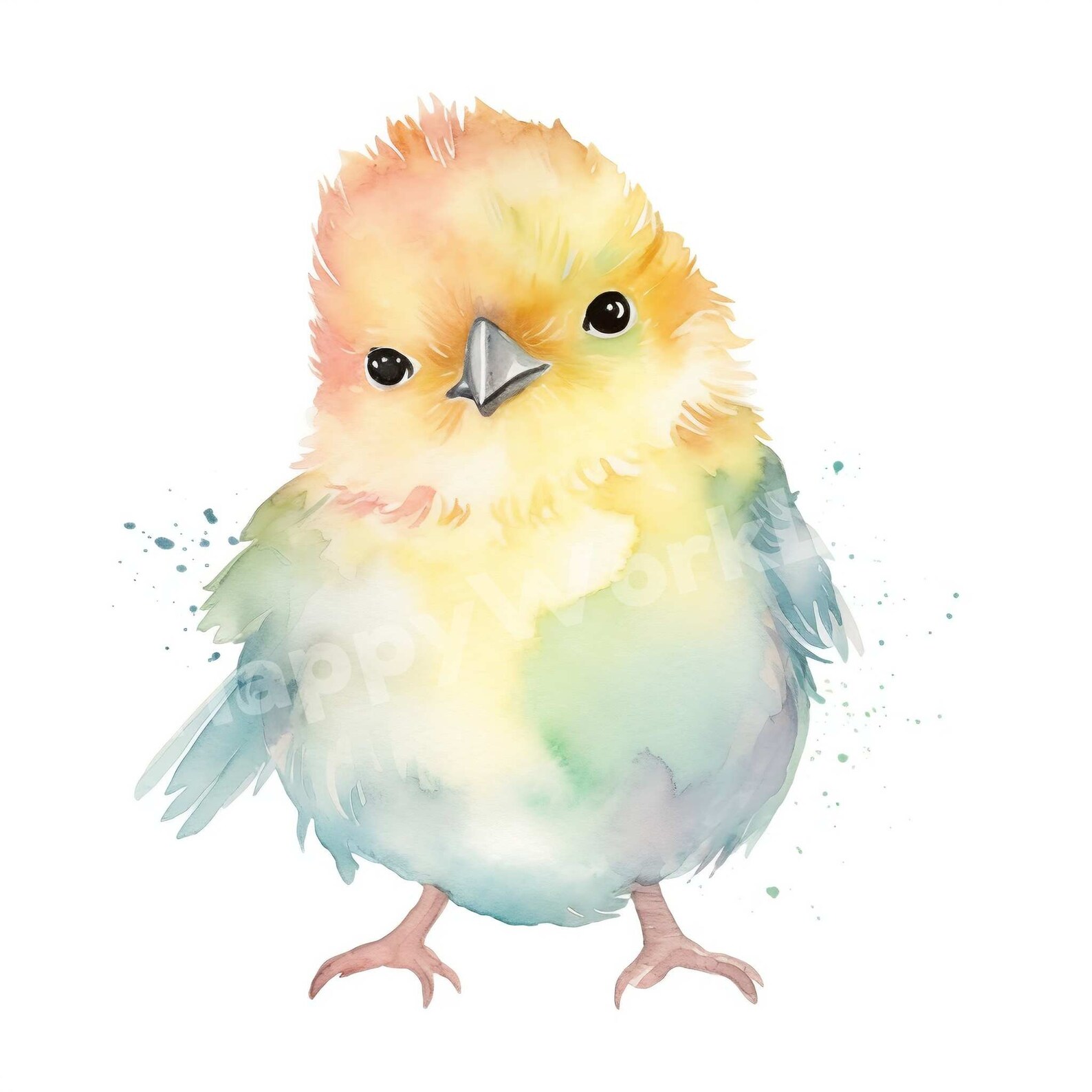 Set of 10 Cute Baby Bird Clipart - High Quality Jpgs - Clipart Birds ...