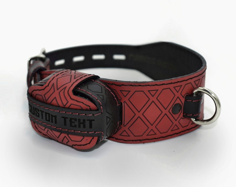 Genuine Leather Locking Shock Collar, Custom BDSM Training Collar ...