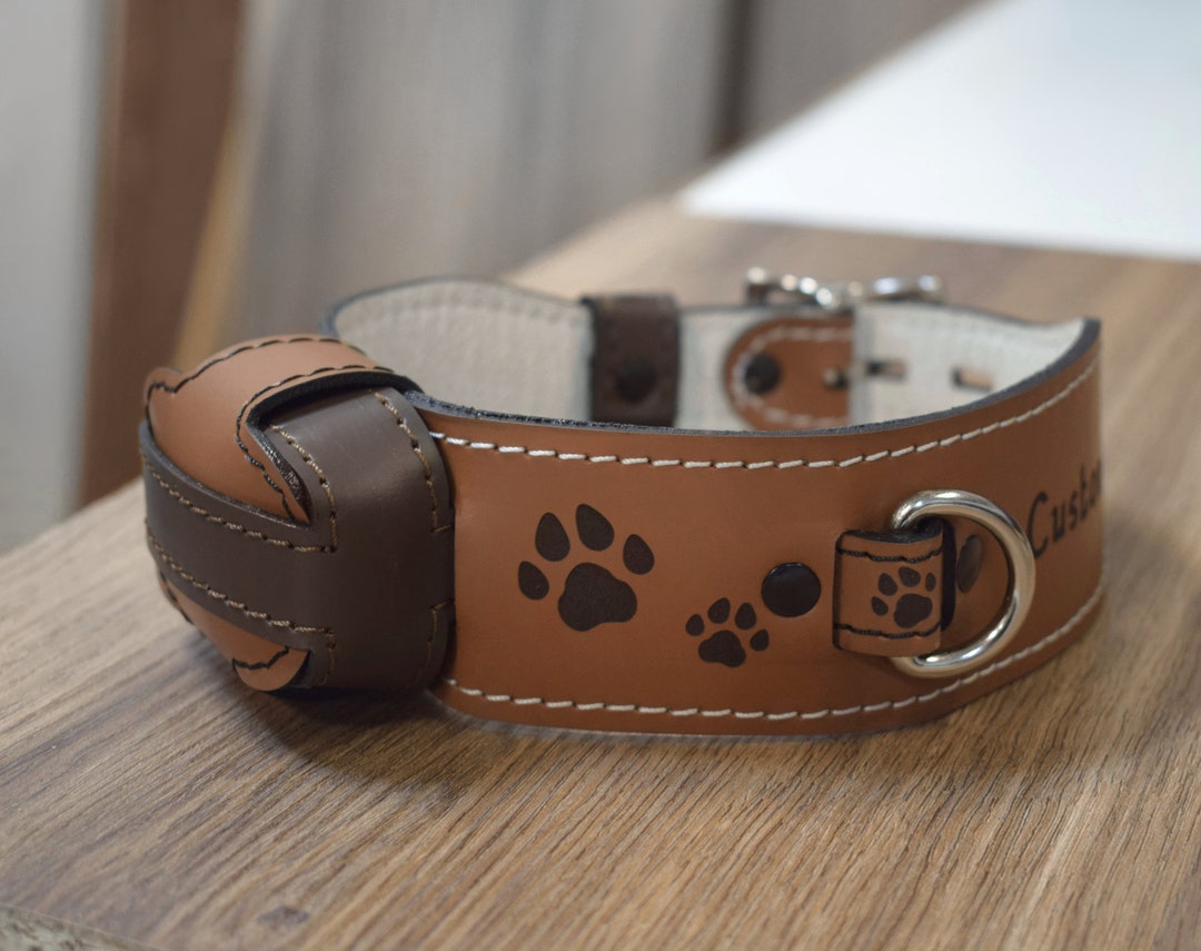 Premium Leather Electric Collar, Handmade Genuine Leather Shock ...