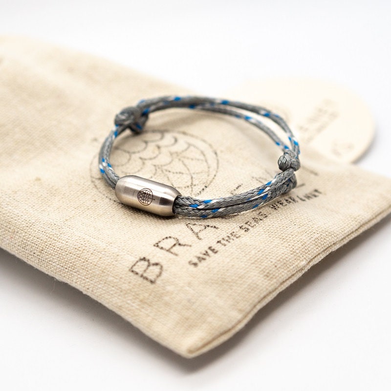 Baltic Sea Bracenet Upcycling Bracelet Made of Salvaged Fishing Nets - Etsy