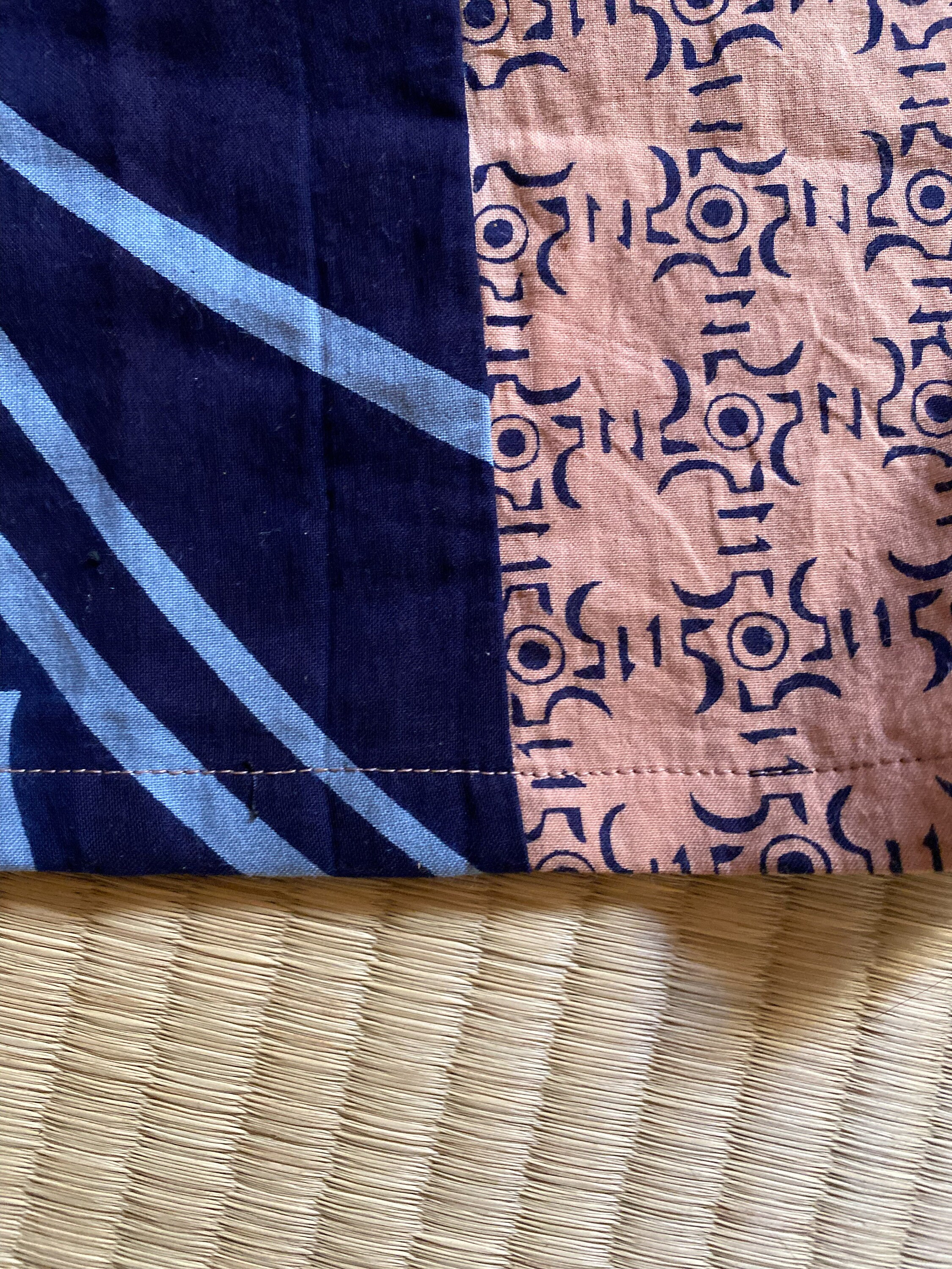 Japans Vintage Stof Persimmon Geverfde Remake Broek Indigo Kakishibu - Etsy