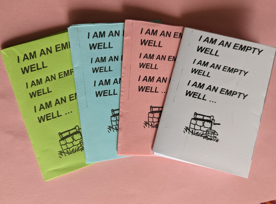 BPD Zine: I Am an Empty Well Personal Zine - Printable - Etsy