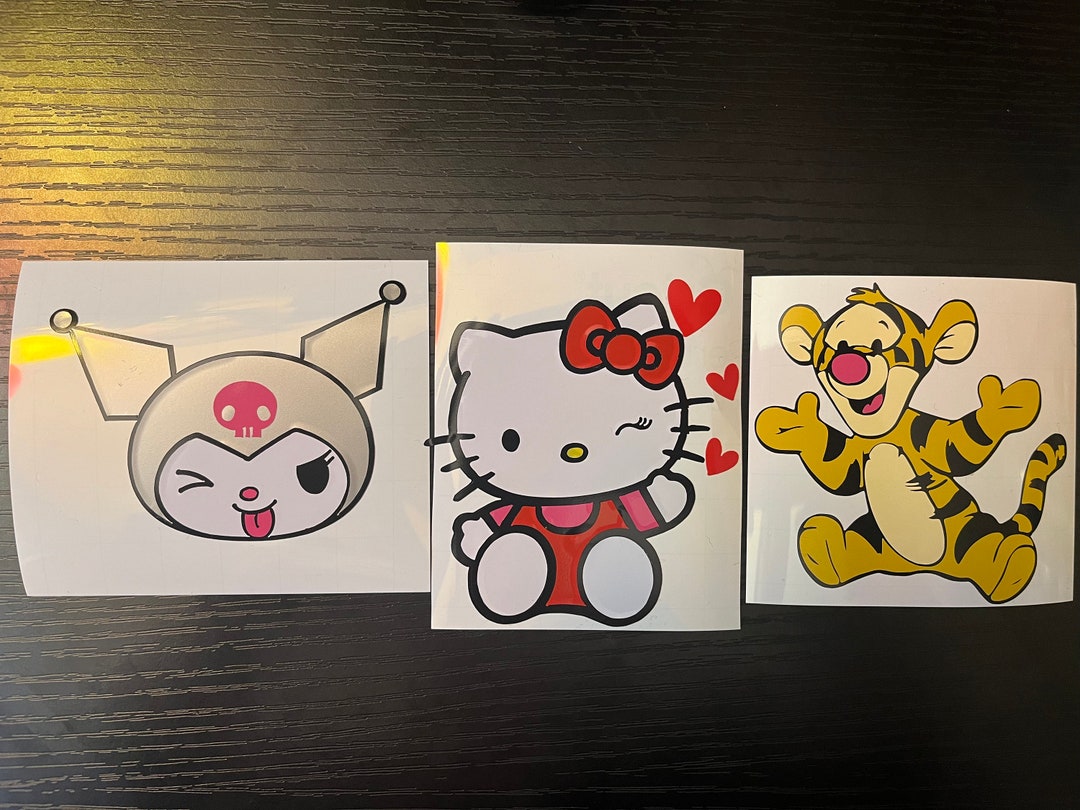 Kuromi, Hello Kitty and Baby Tigger Decal Stickers - Etsy Ireland