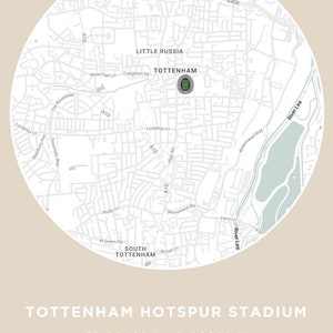 Tottenham Hotspur Stadium Map - Etsy