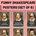 Funny Shakespeare English Poster Set Bundle of 6 Funny - Etsy