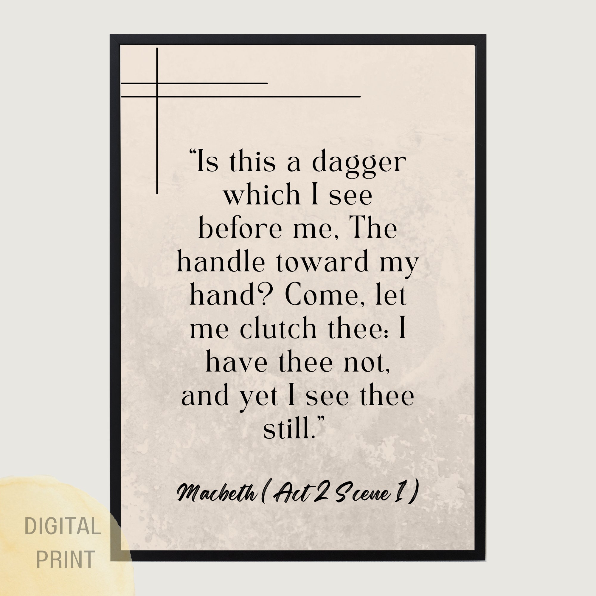 Macbeth Quotes English Classroom Decor, Set of 35 Quotes, Shakespeare ...