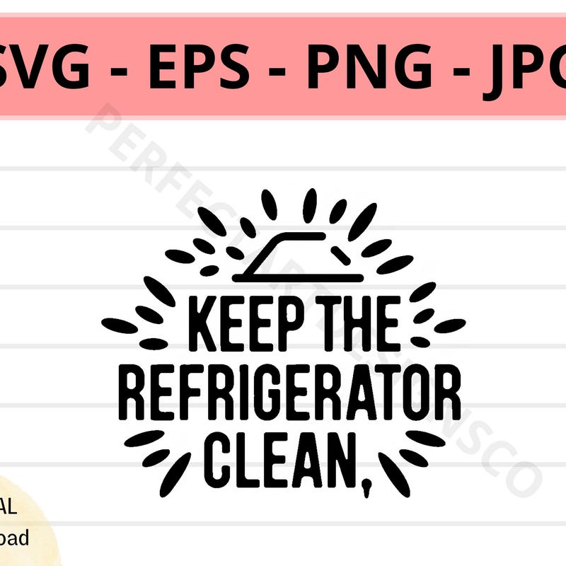 Keep the Fridge Clean Signs - Etsy