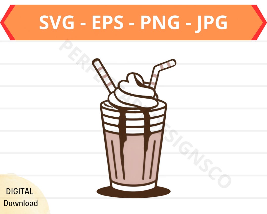 Milkshake Svg, Milkshake Clipart, Milkshake Svg for Shirt, Svg File for ...