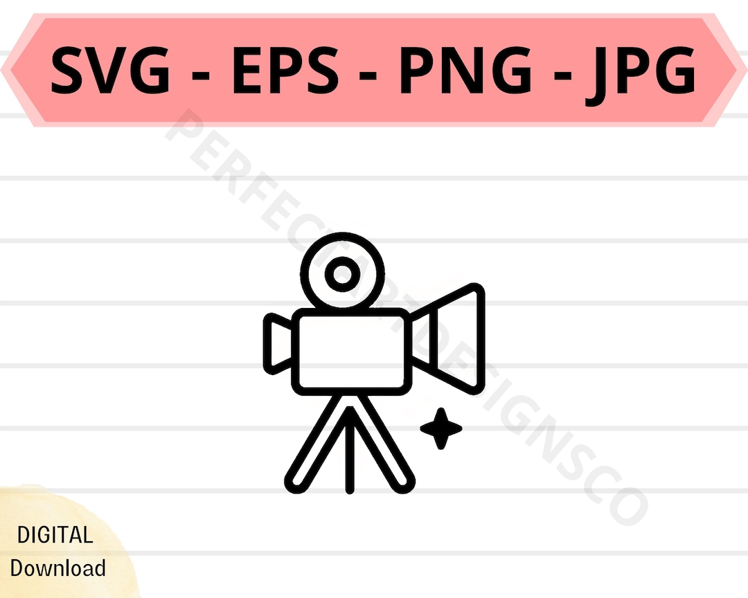 Filming in Progress Icon Svg Cut File, Filming in Progress Symbol ...