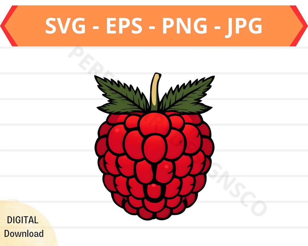 Raspberry Svg, Raspberry Fruit Clipart, Raspberry Svg for Shirt, Svg ...