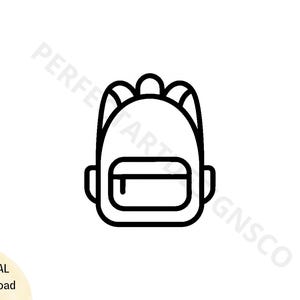 Rucksack Svg File, Rucksack Outline Svg, Rucksack Clipart Svg, Rucksack ...