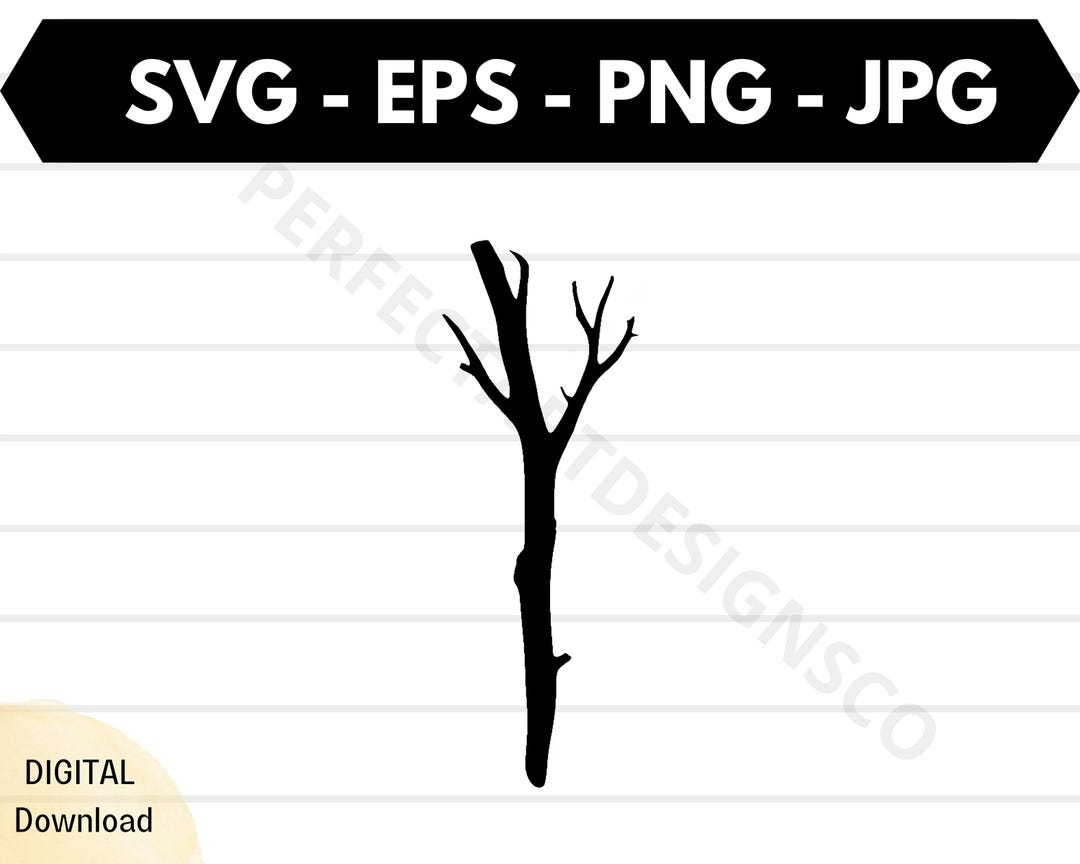 Stick Silhouette Svg, Stick Clipart, Stick Svg File for Cricut, Stick ...