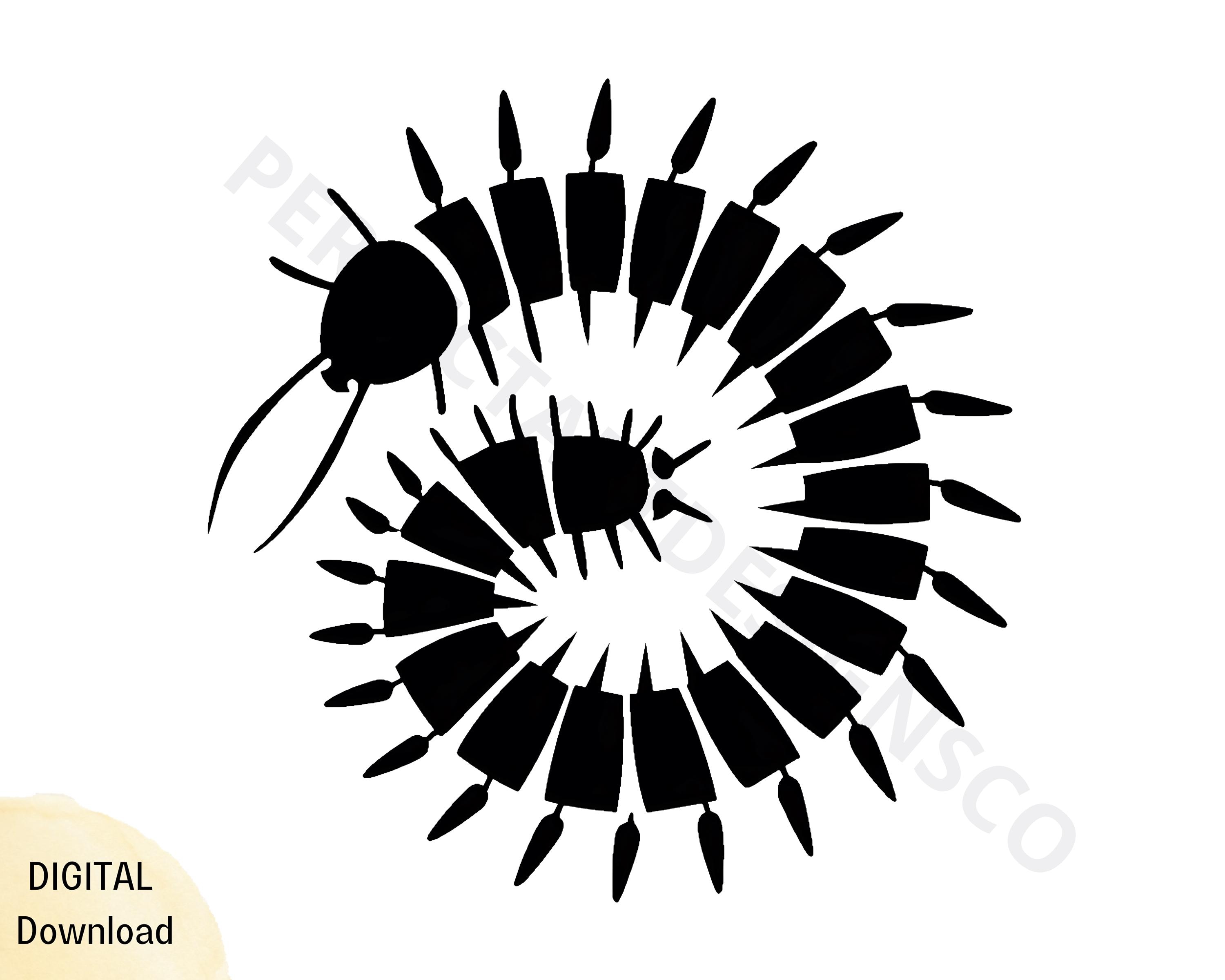 Centipede Silhouette Svg File, Centipede Cutting Svg File for Cricut ...