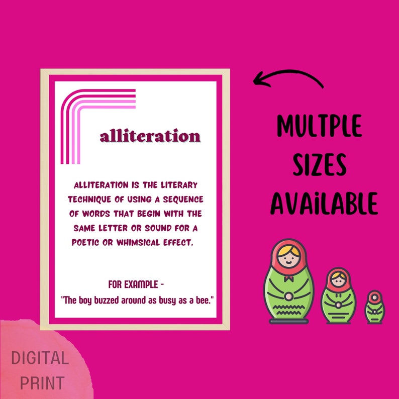 LITERARY DEVICE POSTERS Set of 20 English Classroom Decor - Etsy