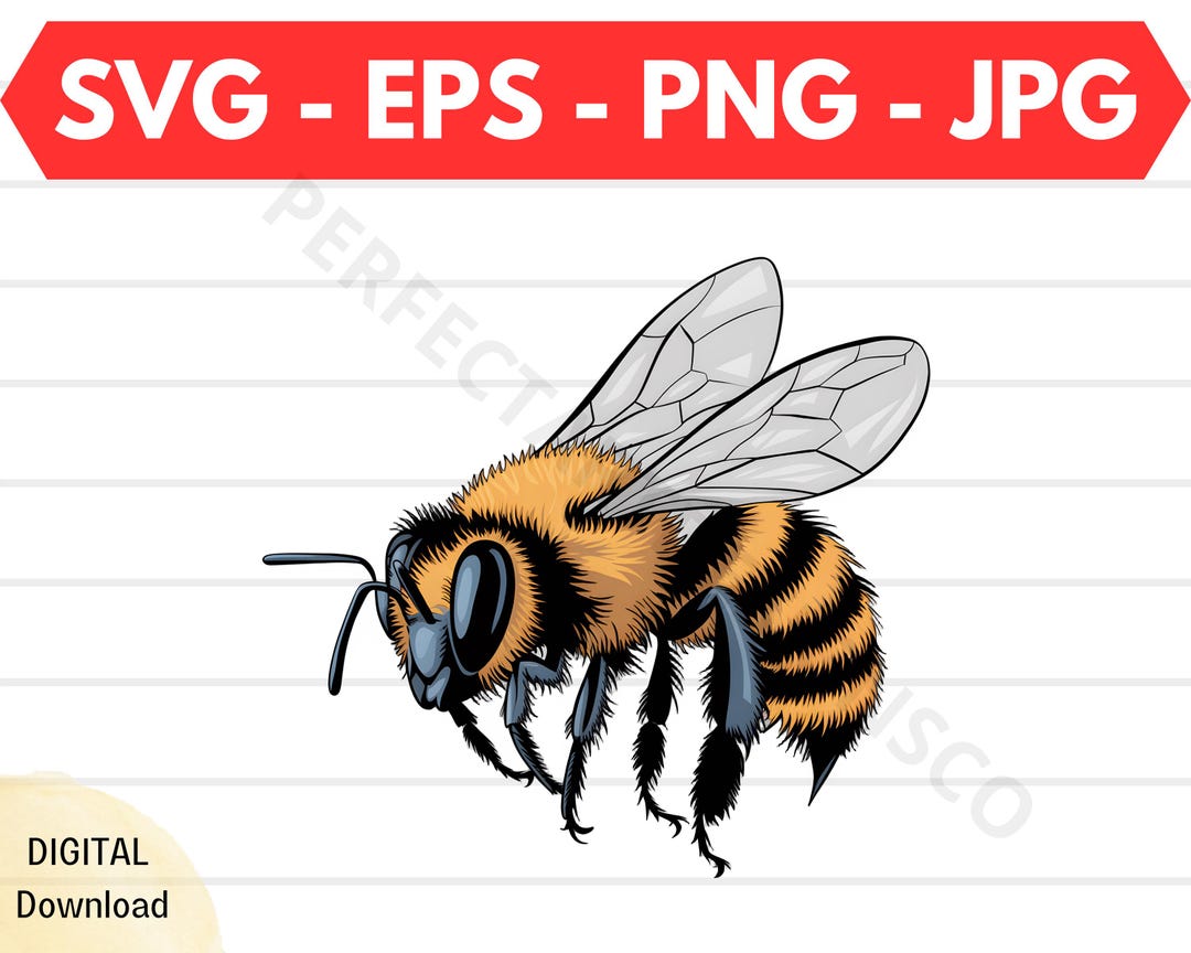 Busy Bee Svg File for Cricut, Silhouette, Busy Bee Clip Art, Busy Bee ...