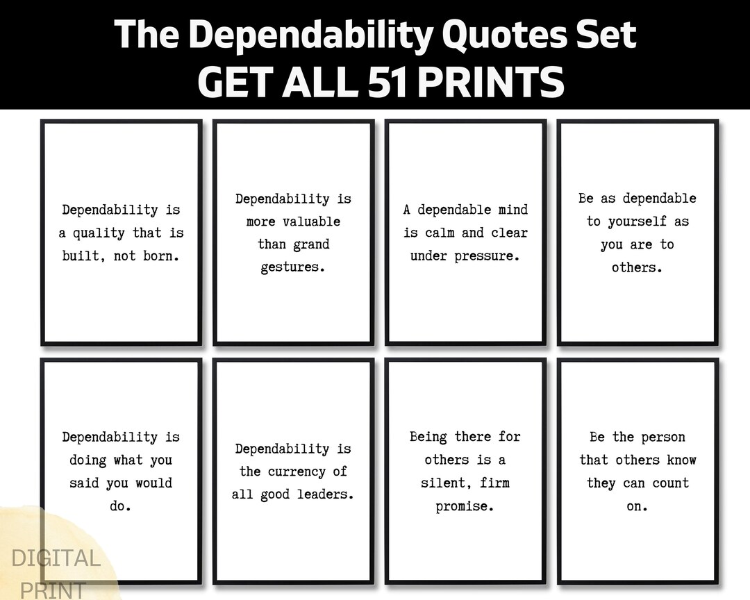 51 Dependability Quotes, Thank You Gift For Best Friend, Trust ...