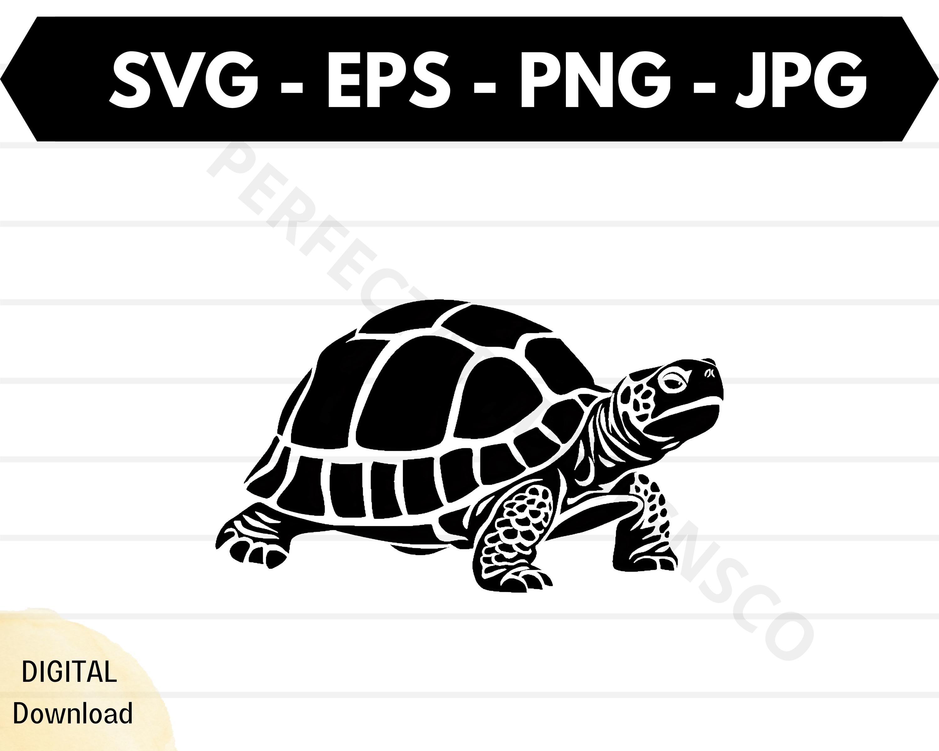 Box Turtle Silhouette Svg File, Box Turtle Outline Clipart Svg, Box ...