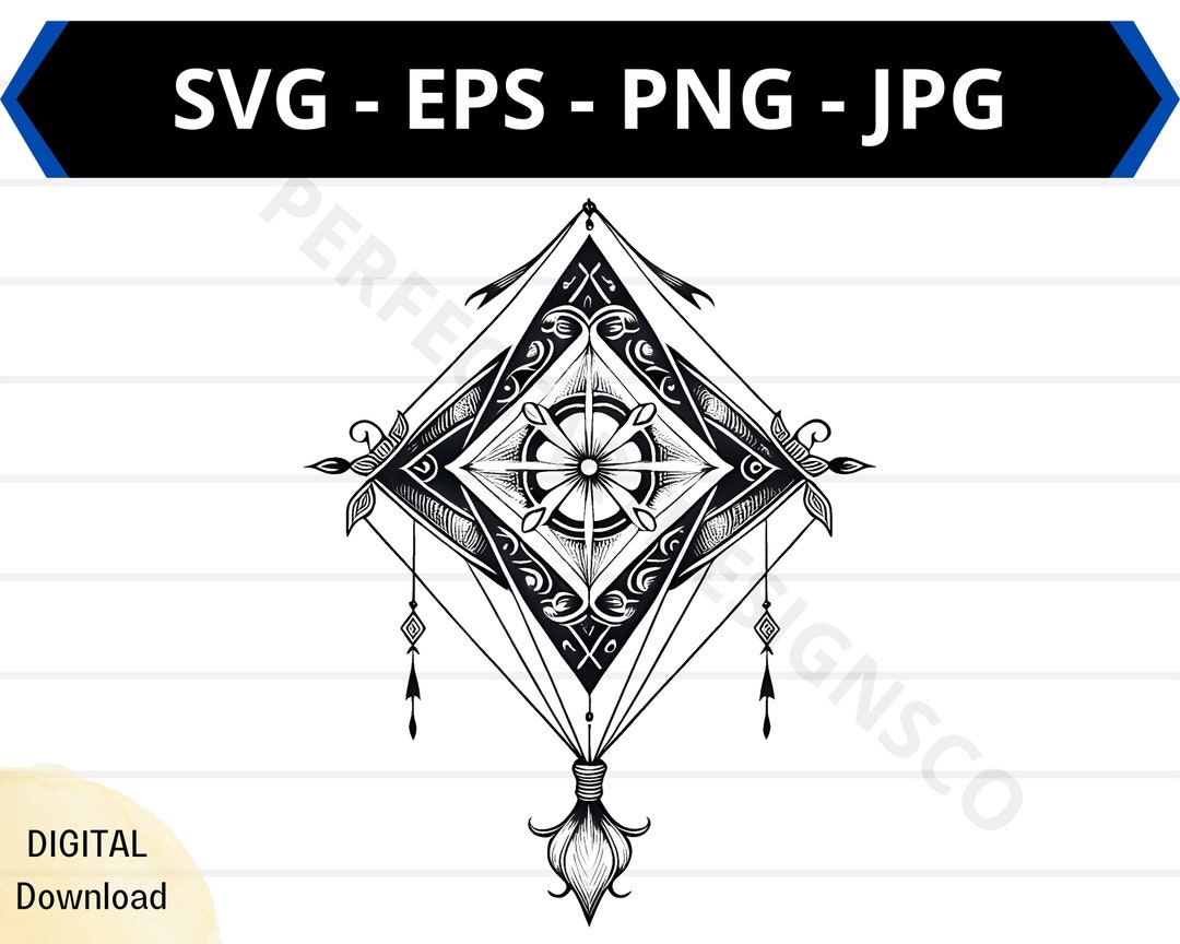 Kite Vector Image Clipart, Kite Svg Kite Cutting File Cricut Silhouette ...