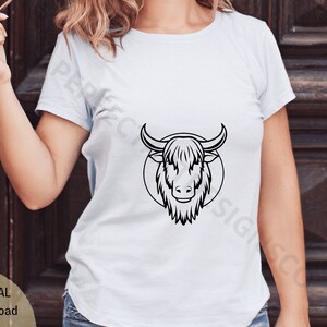Yak Outline Svg, Yak Clipart, Yak Svg for Shirt, Svg File for Cricut ...