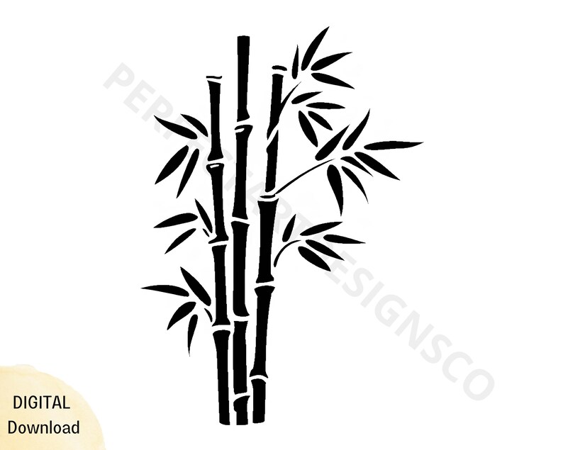 Bamboo Outline Svg, Bamboo Clipart, Bamboo Svg for Shirt, Svg File for ...