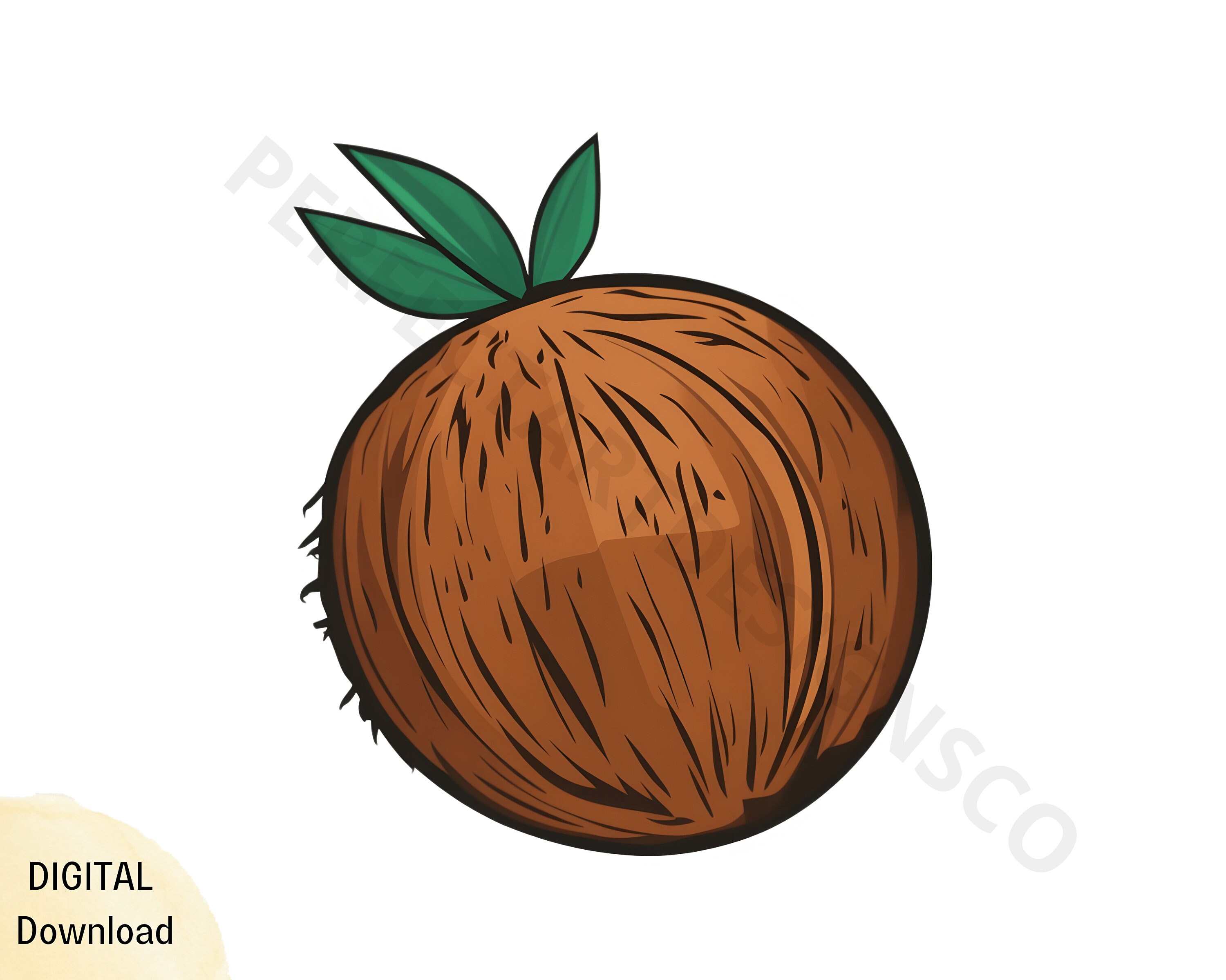 Coconut Svg, Coconut Fruit Clipart, Coconut Svg for Shirt, Svg File for ...