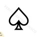 Ace of Spades Svg File, Ace of Spades Outline Svg, Ace of Spades ...