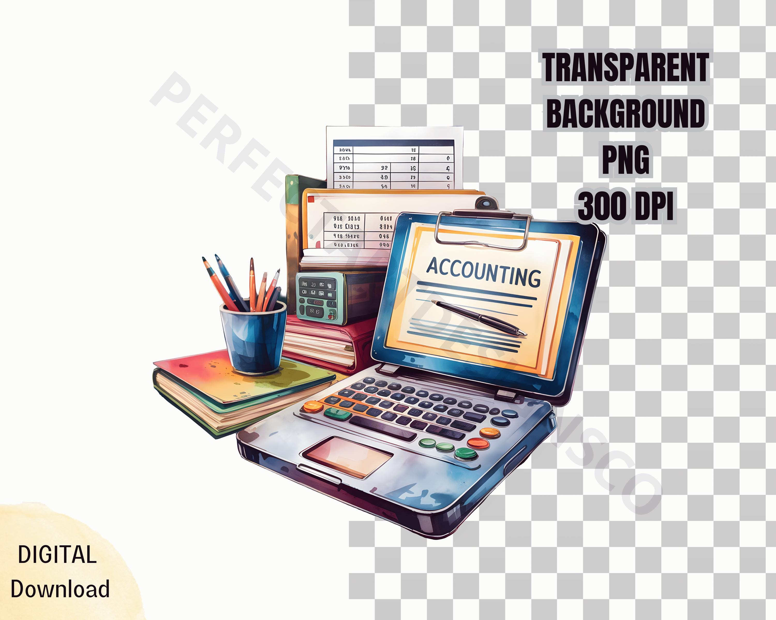 Accounting Watercolor Png Printable Download, Accounting High Quality ...