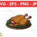 Cooked Chicken Svg File for Cricut, Silhouette, Cooked Chicken Clip Art ...