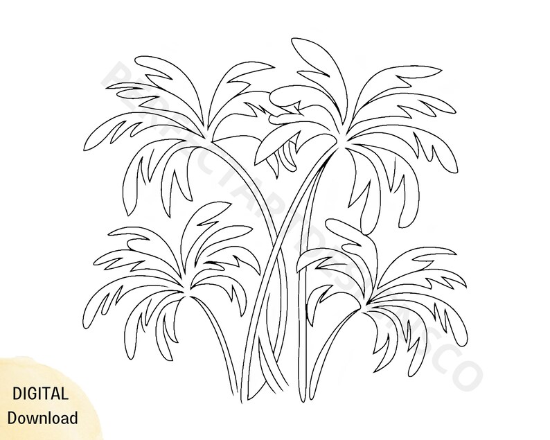 Palms Outline Svg File, Palms Cutting Svg File For Cricut, Palms ...