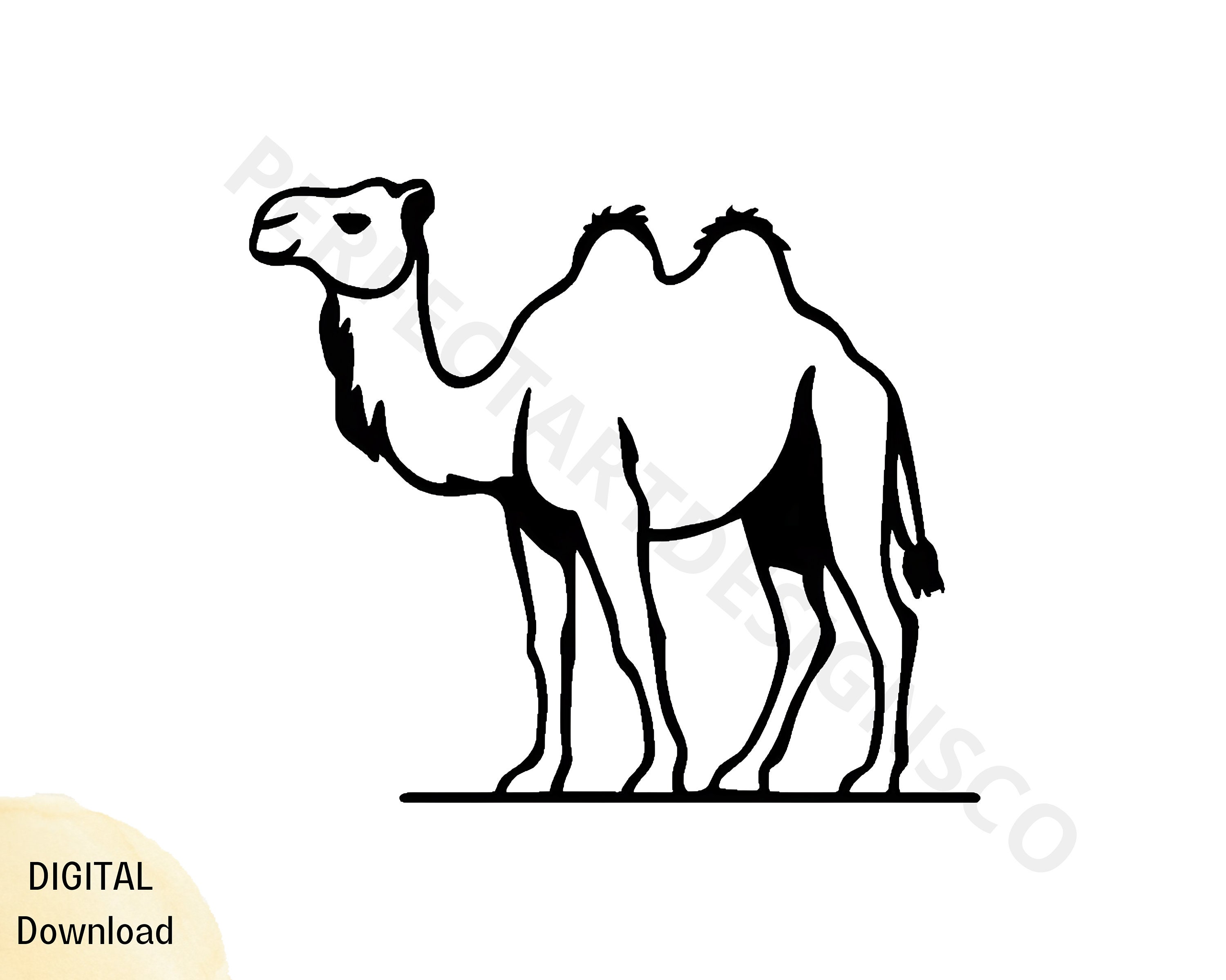 Camel Outline Svg, Camel Clipart, Camel Svg for Shirt, Svg File for ...
