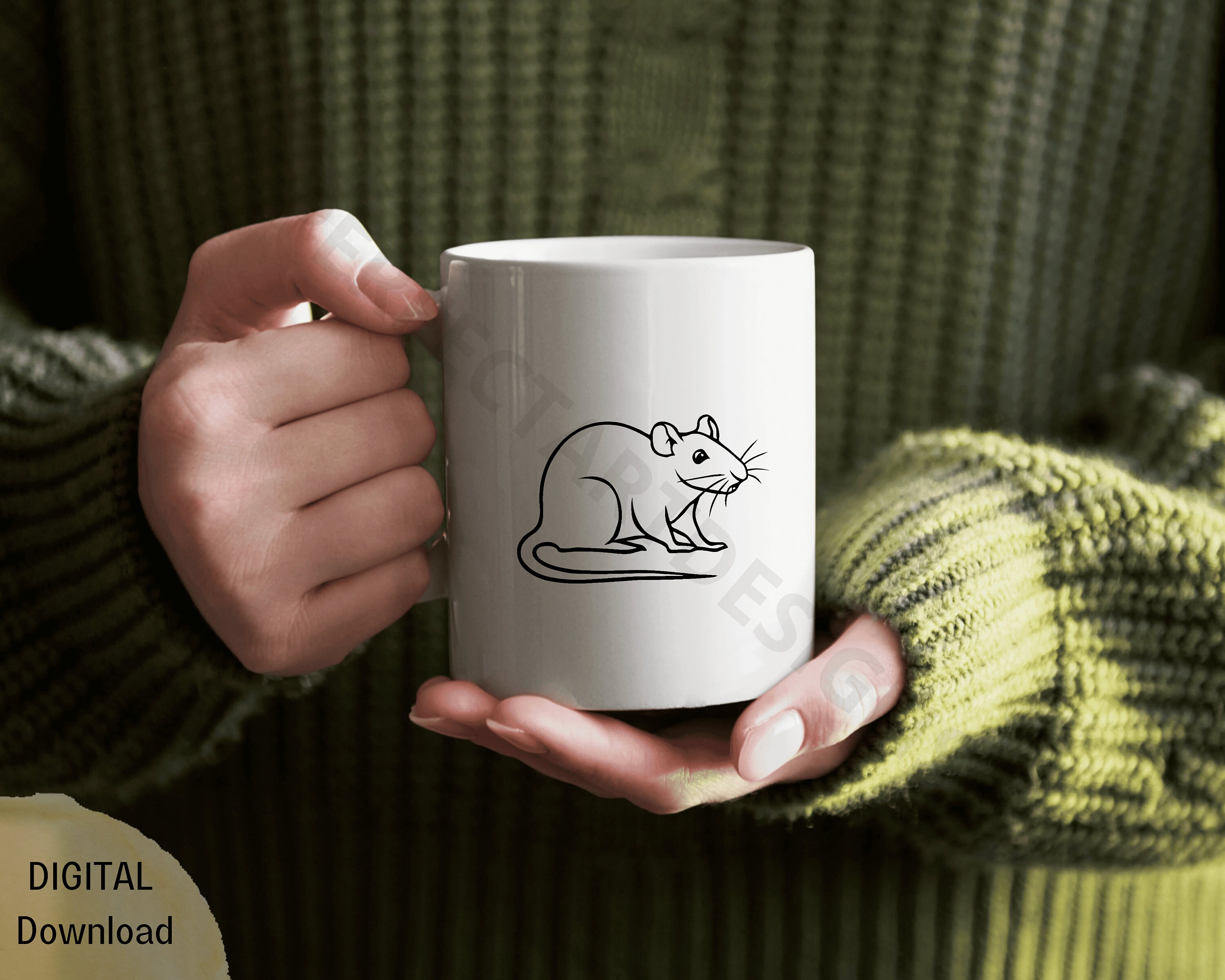 Rat Outline Svg, Rat Clipart, Rat Svg for Shirt, Svg File for Cricut ...