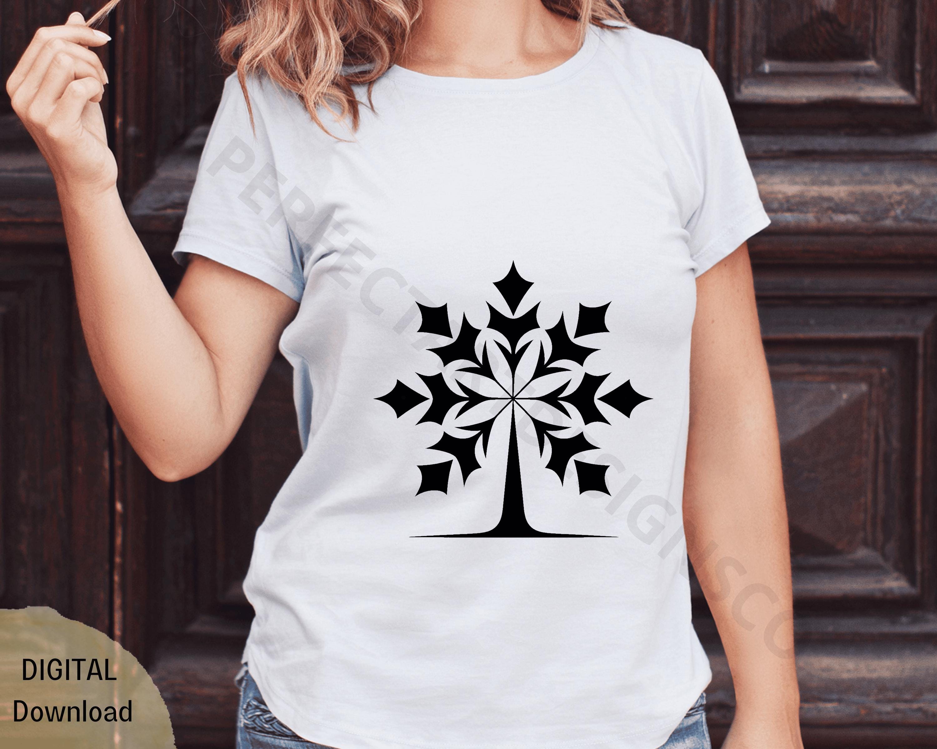 Holly Tree Silhouette Svg File, Holly Tree Cutting Svg File for Cricut ...